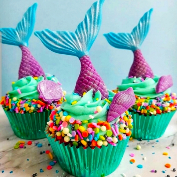 Kitchen | Baking 2 Styles Mermaid Tails 3d Silicone Molds | Poshmark